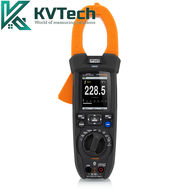 Ampe kìm HT Instruments HT9025 (AC/DC 1000A,có bộ ghi dữ liệu)
