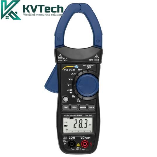 Ampe kìm PCE DC 20 (AC/DC 1000A; 1000V)