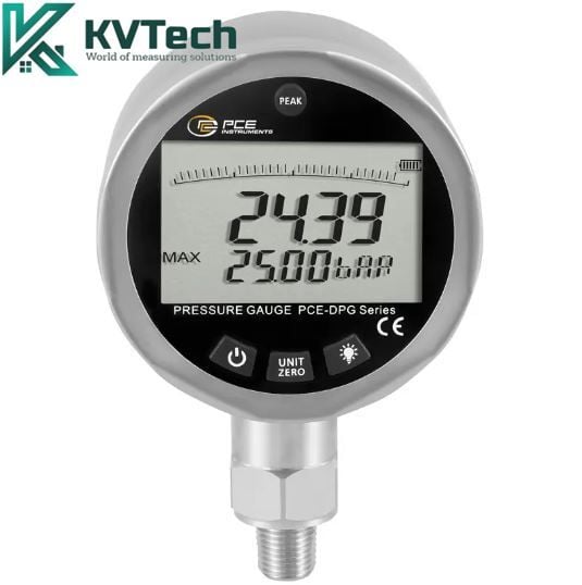 Máy đo áp suất PCE DPG 25-ICA (0 ... 362,6 psi, 0 ... 25 bar; chứng chỉ ISO)