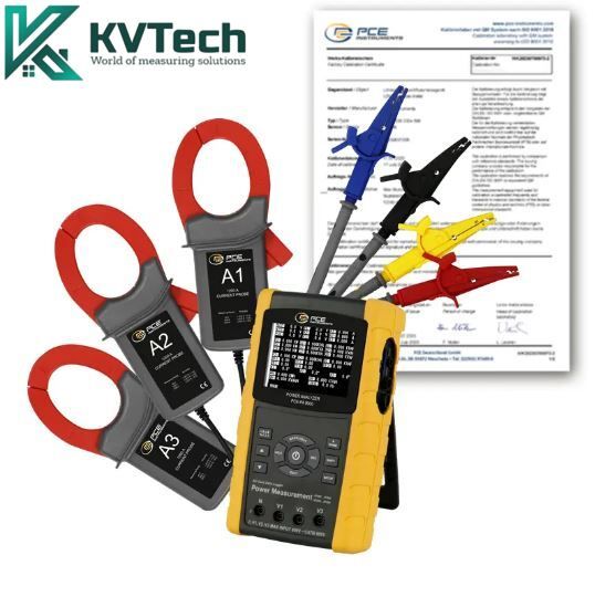 Máy phân tích công suất PCE PA 8000-ICA (10~600 ACV, 0.2~1200 ACA)