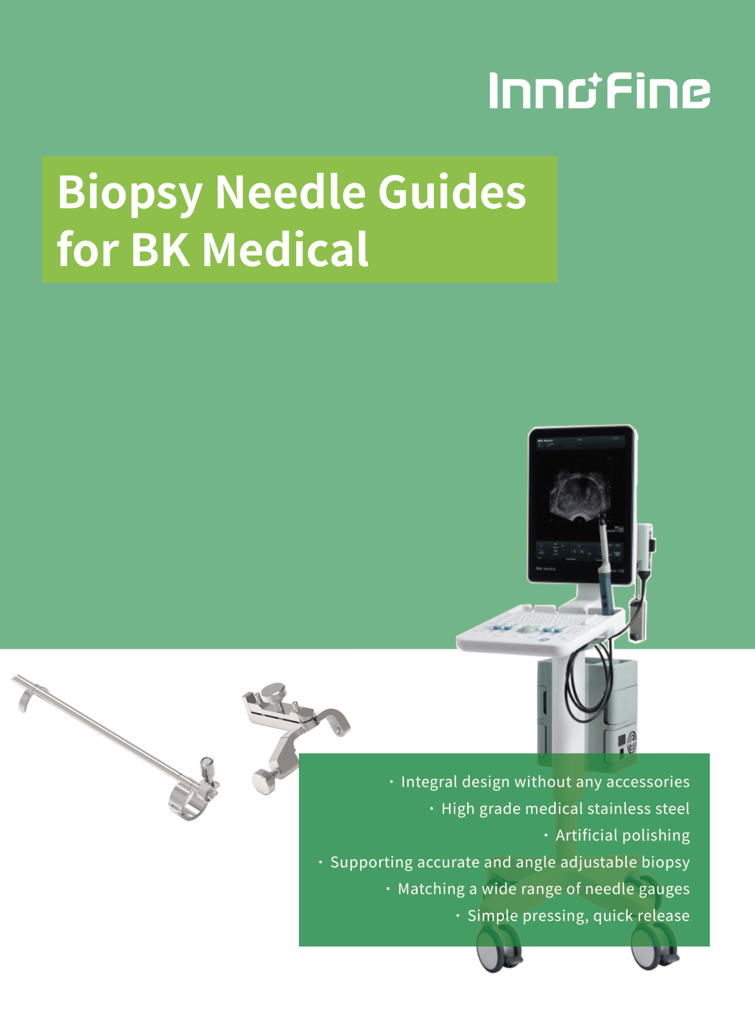 Giá đỡ kim sinh thiết sử dụng cho đầu dò BK 8823, 8802, 8820e, 8830, 6 ...