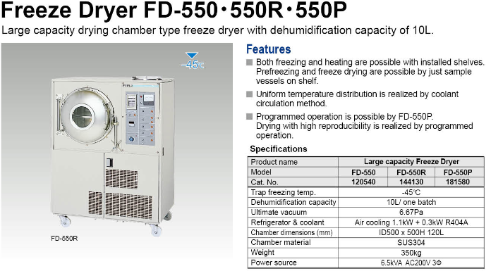 Eyela Freeze Dryer FDU-1200 (1L) -45°C – adbthietbikhoahoc