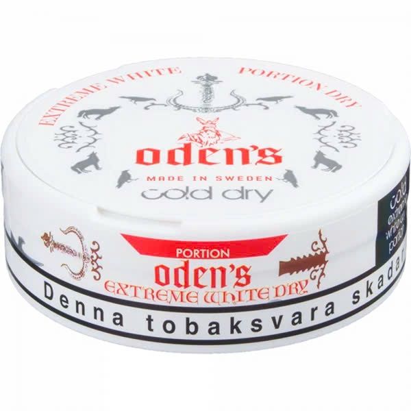 ODEN'S Cold ( Thuốc Lá Bạc Hà ) Extreme White Portion Snus Dry 17.6mg ...