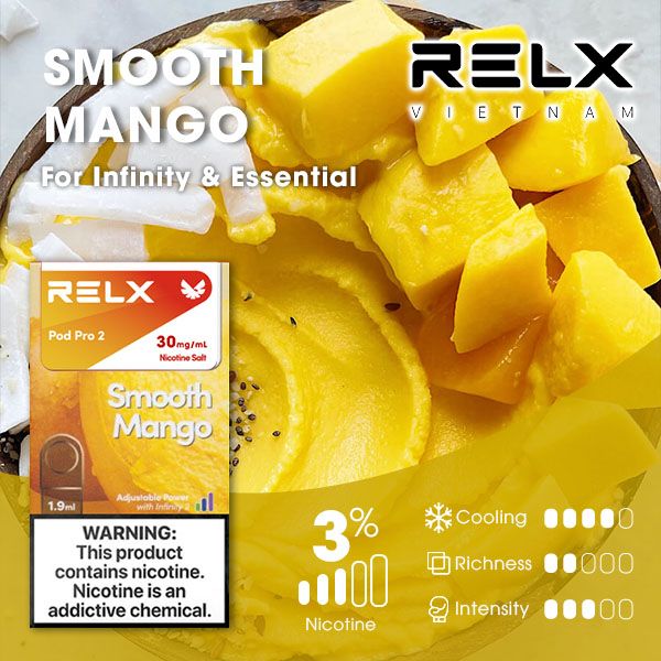 Pod Dầu RELX Pod Pro 2 Smooth Mango Chính Hãng