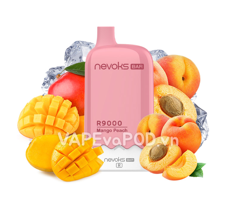 Bán Nevoks Bar R9000 Mango Peach - Pod 1 Lần 9000 Hơi