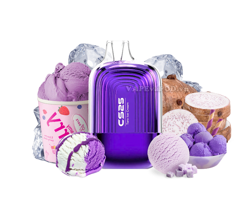 CS25 CS9000 Taro Ice Cream - Vape Pod 1 Lần 9000 Hơi
