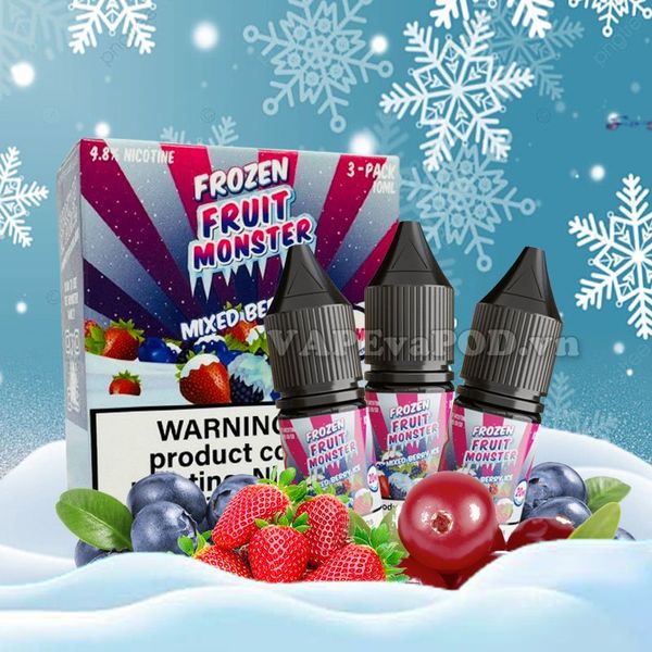 Frozen Fruit Monster Salt Mixed Berry Ice 10ml - Tinh Dầu Pod Salt Nic