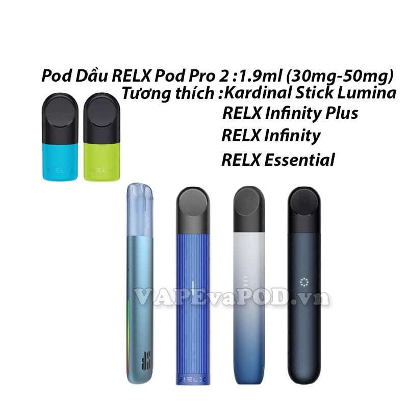 Pod Dầu RELX Pod Pro 2 Mint Freeze Chính Hãng