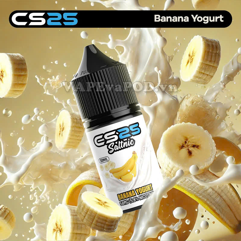 CS25 Salt Banana Yogurt 30ml - Tinh Dầu Vape Pod Salt Nic