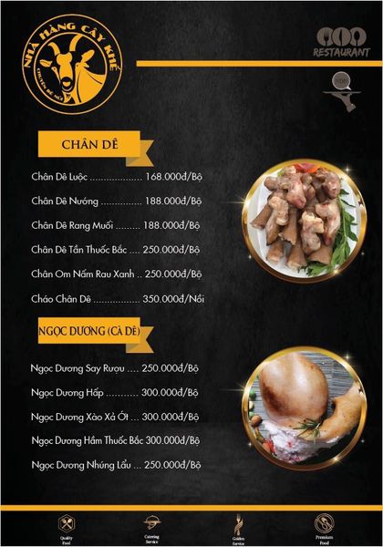Menu – Dê Cây Khế