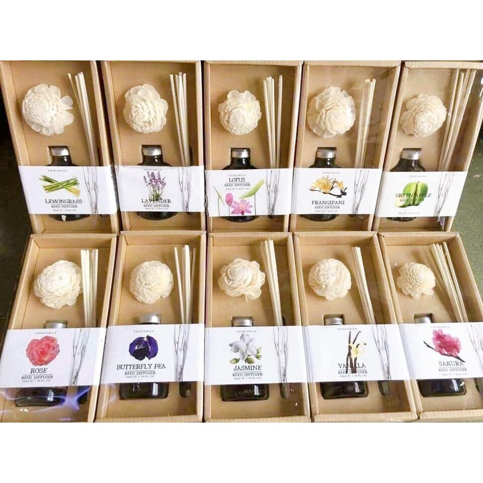 Tinh Dầu Thơm Phòng Aroma Reed Diffuser Thái Lan 50ml/Chai – Viên Ngọc Xanh