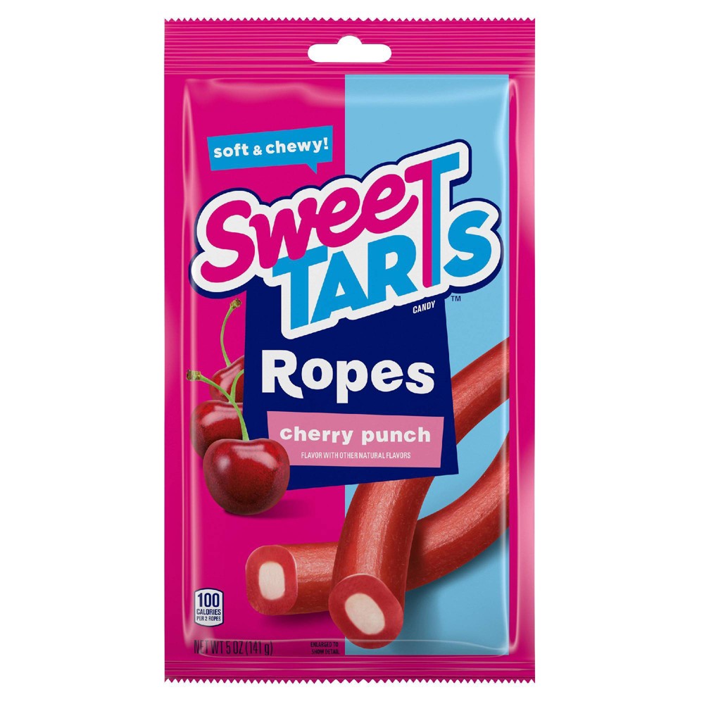 Kẹo Dẻo Trái Cây Sweet Tars Ropes Cherry Punch 141gr/Bịch (12 Bịch/Hộp ...