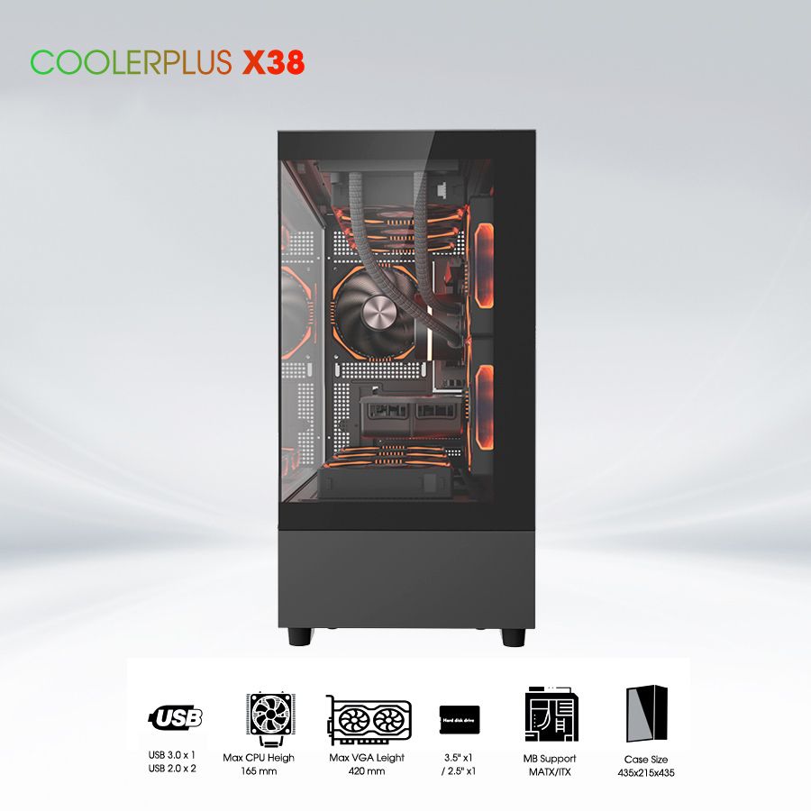 Case CPC-X38– CoolerPlus Official Store Việt Nam