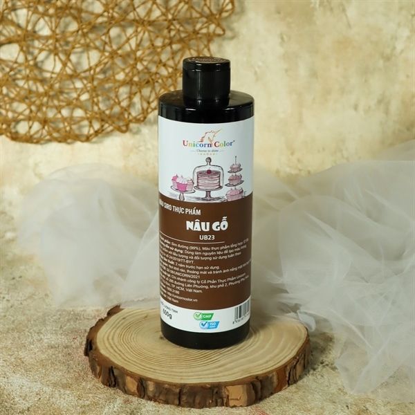 Màu Siro Unicorn Color NÂU GỖ (600g)