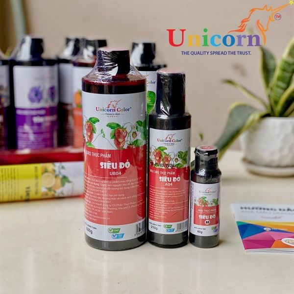 Màu Siro Unicorn Color SIÊU ĐỎ (600g)