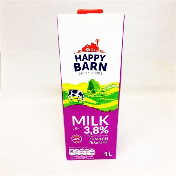 Sữa tươi nguyên kem Happy Barn 3,8% (1L)