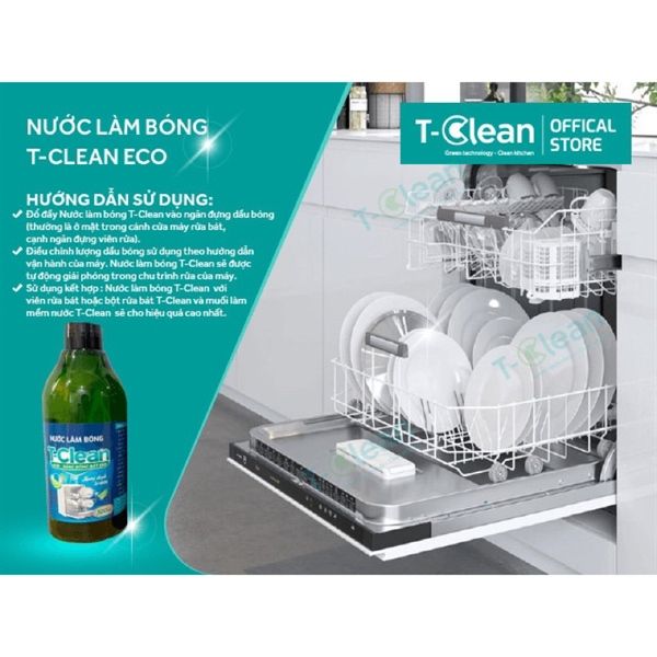 Nước Làm Bóng Cho Máy Rửa Bát T-Clean (300ml)