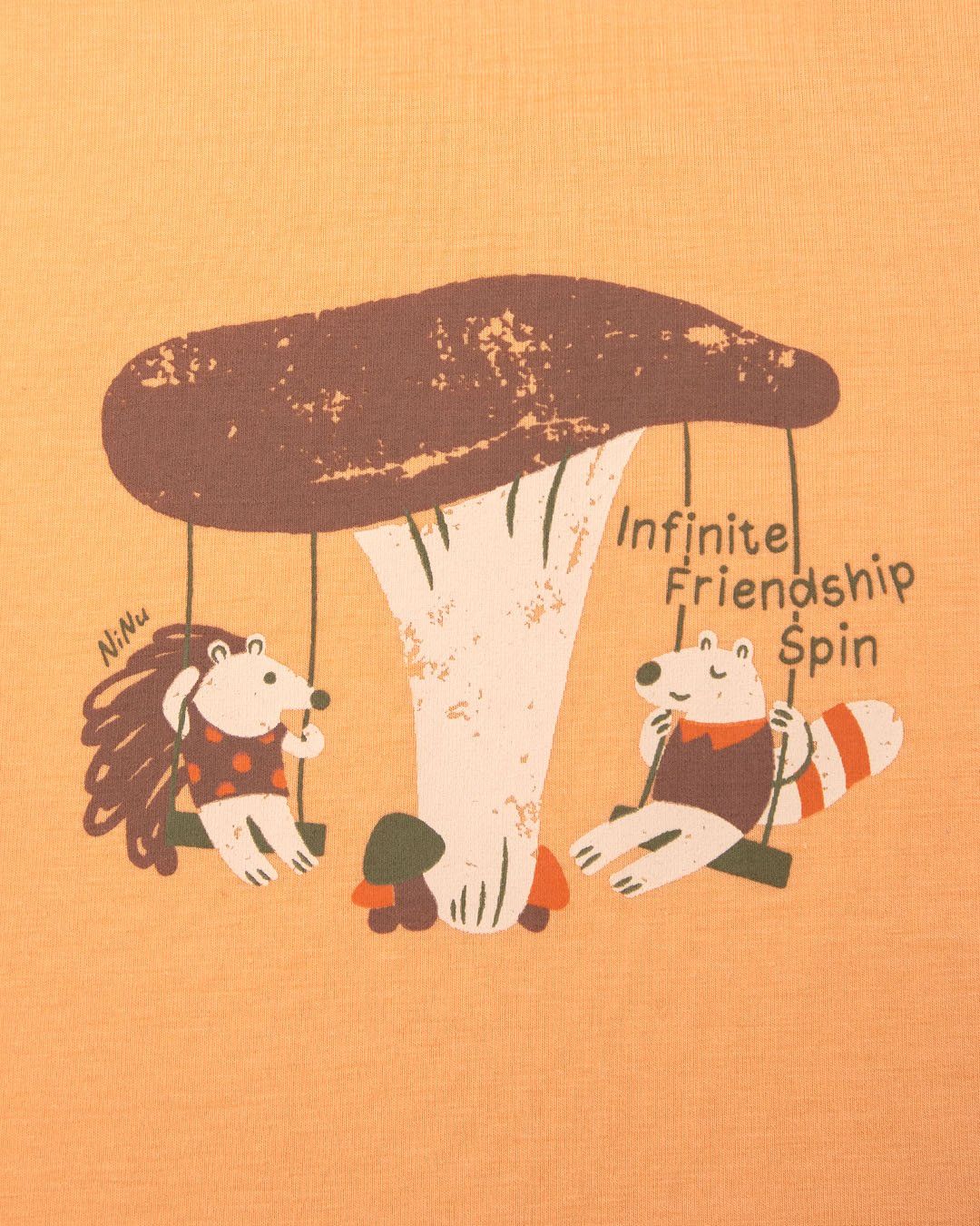 FRIENDSHIP SPIN SHORT SLEEVE PLAYSUIT – NINUNAPZ