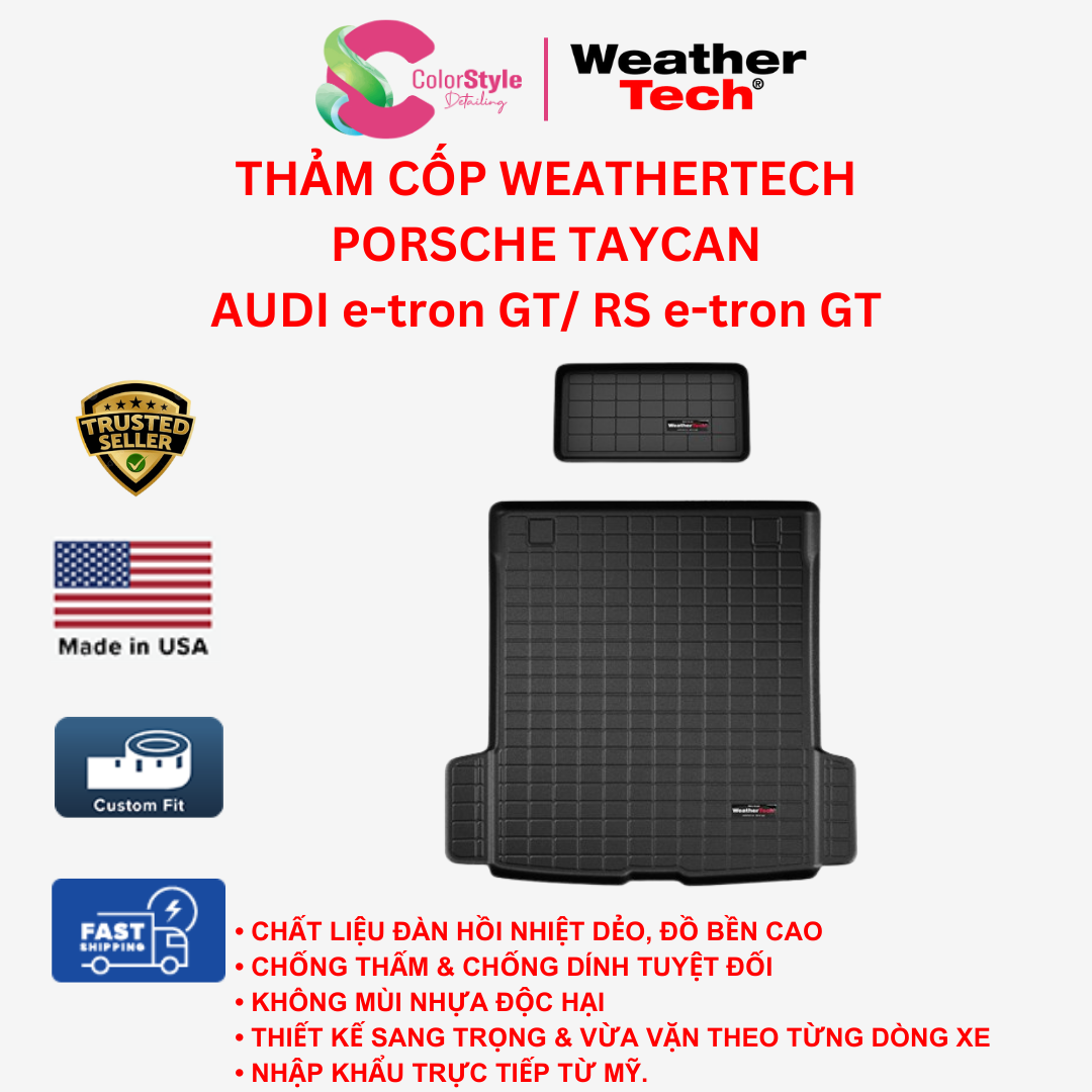 Thảm cốp WeatherTech Porsche Taycan/ Audi etron GT/ RS etron GT ...