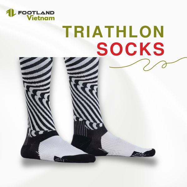 TRIATHLON SOCKS BLACK/WHITE – Ysandal Vietnam