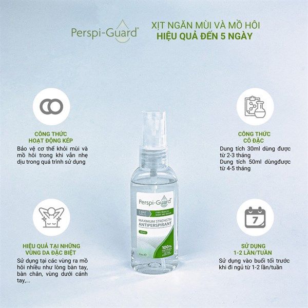 Xịt Khử Mùi Perspi-Guard Maximum Strength Antiperspirant Spray 30mlXịt ...