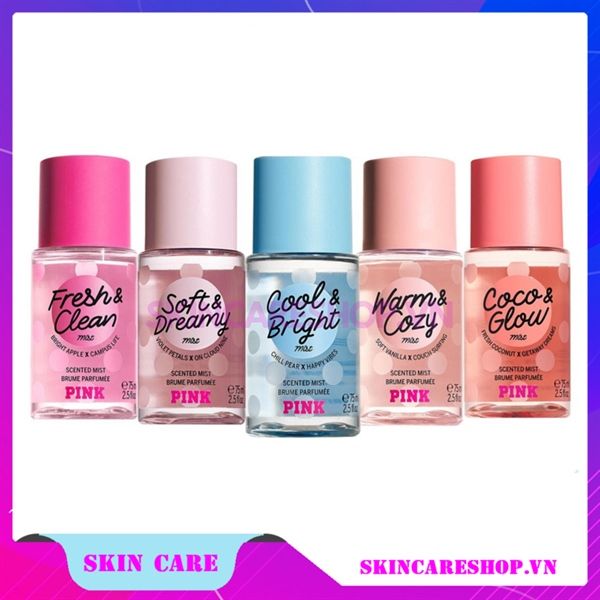 Xịt Body Victoria’s Secret PINK Body Mist (With Esential Oils) 75mlXịt ...