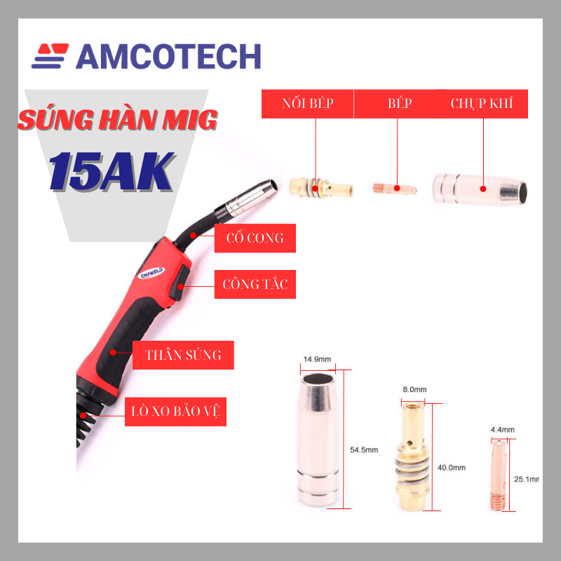 mỏ hàn tig Hàn MIG 15AK