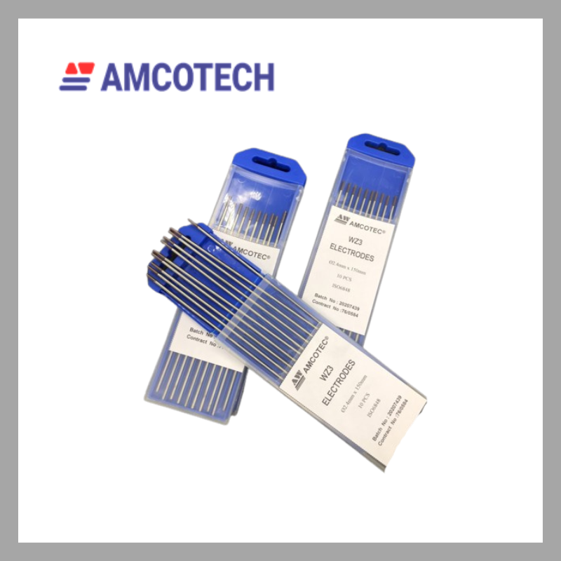 Kim hàn TIG Amcotec WZ3 2.4mmx150mm màu nâu