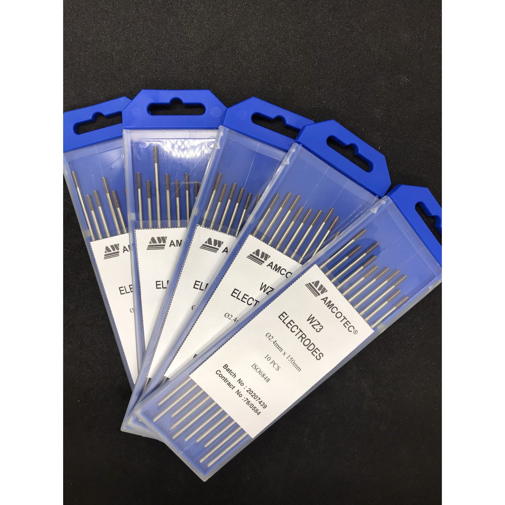 Kim hàn TIG Amcotec WZ3 2.4mmx150mm màu nâu