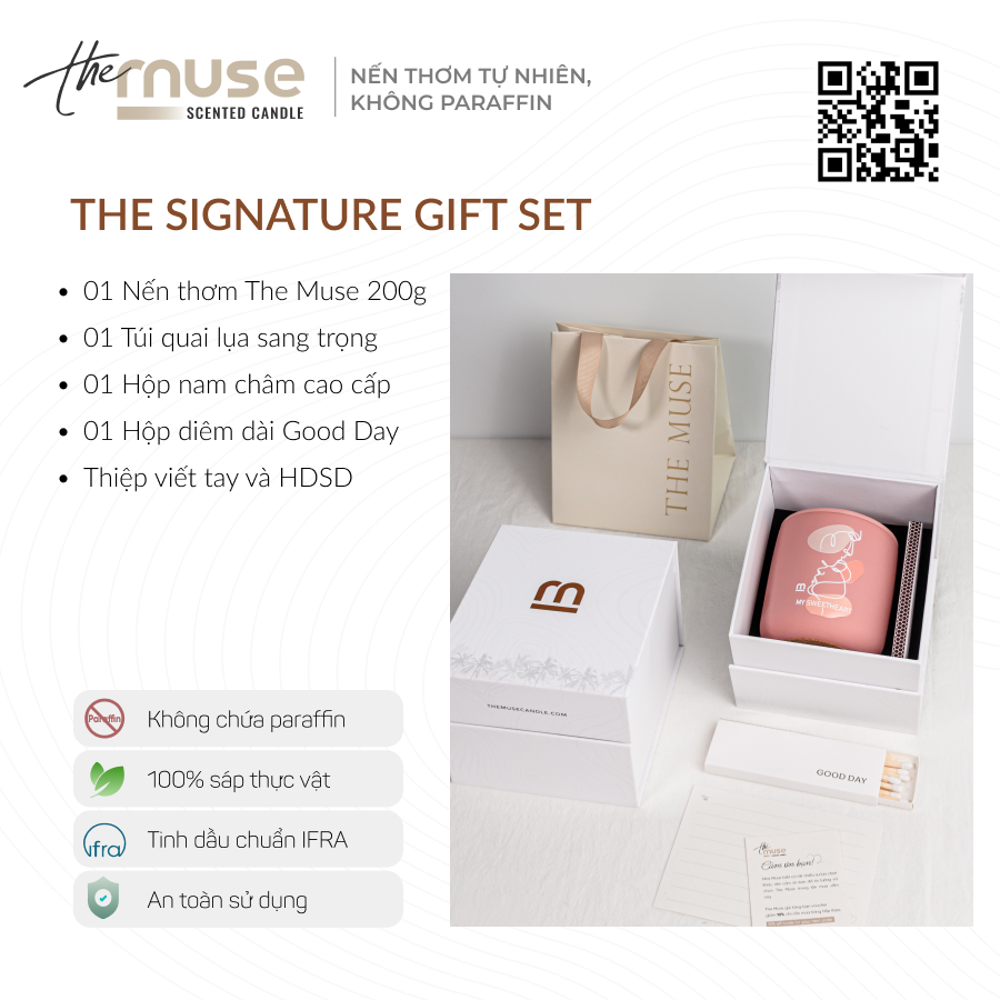 Set quà Nến thơm The Muse | Save The Day - Custom Tên Dâu Rể