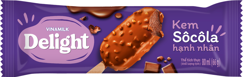 Kem Socola Hạnh Nhân Delight Vinamilk 80mlKem Socola Hạnh Nhân Delight ...