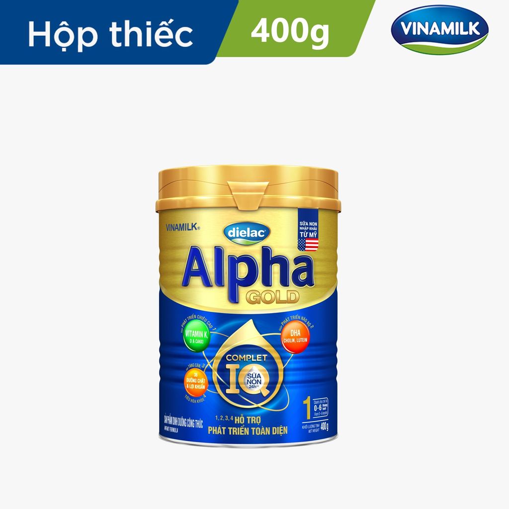 Sữa Bột Dielac Alpha Gold IQ 1 HT 400g (Sữa Non)Sữa Bột Dielac Alpha ...