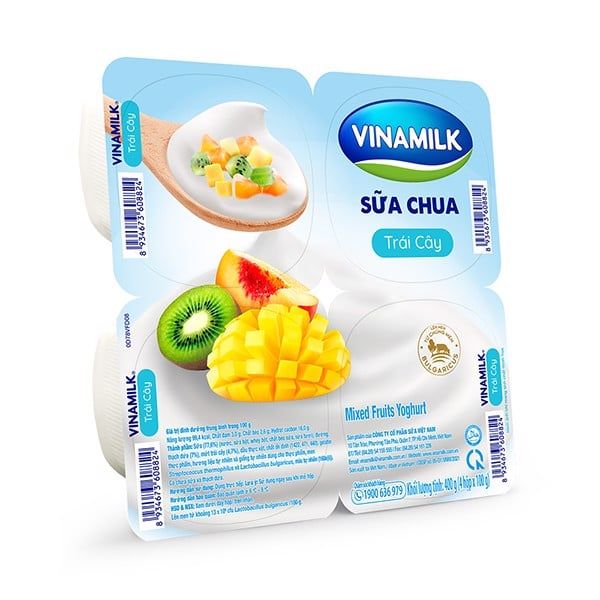 Sữa Chua Ăn Vinamilk trái cây 100gSữa Chua Ăn Vinamilk trái cây 100g ...
