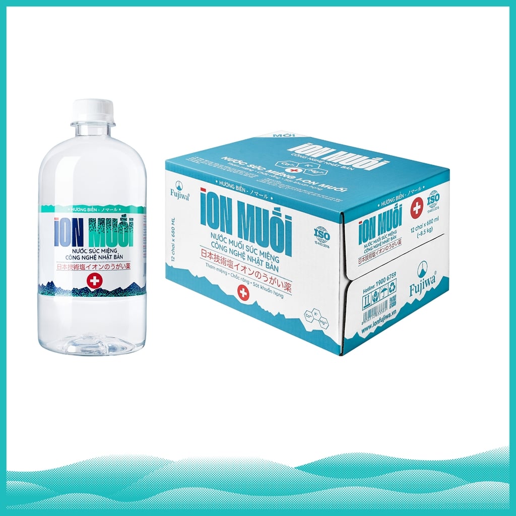 Nước súc miệng ion Muối Hương Biển 680ml - FujiwaNước súc miệng ion Muối Hương Biển 680ml ...