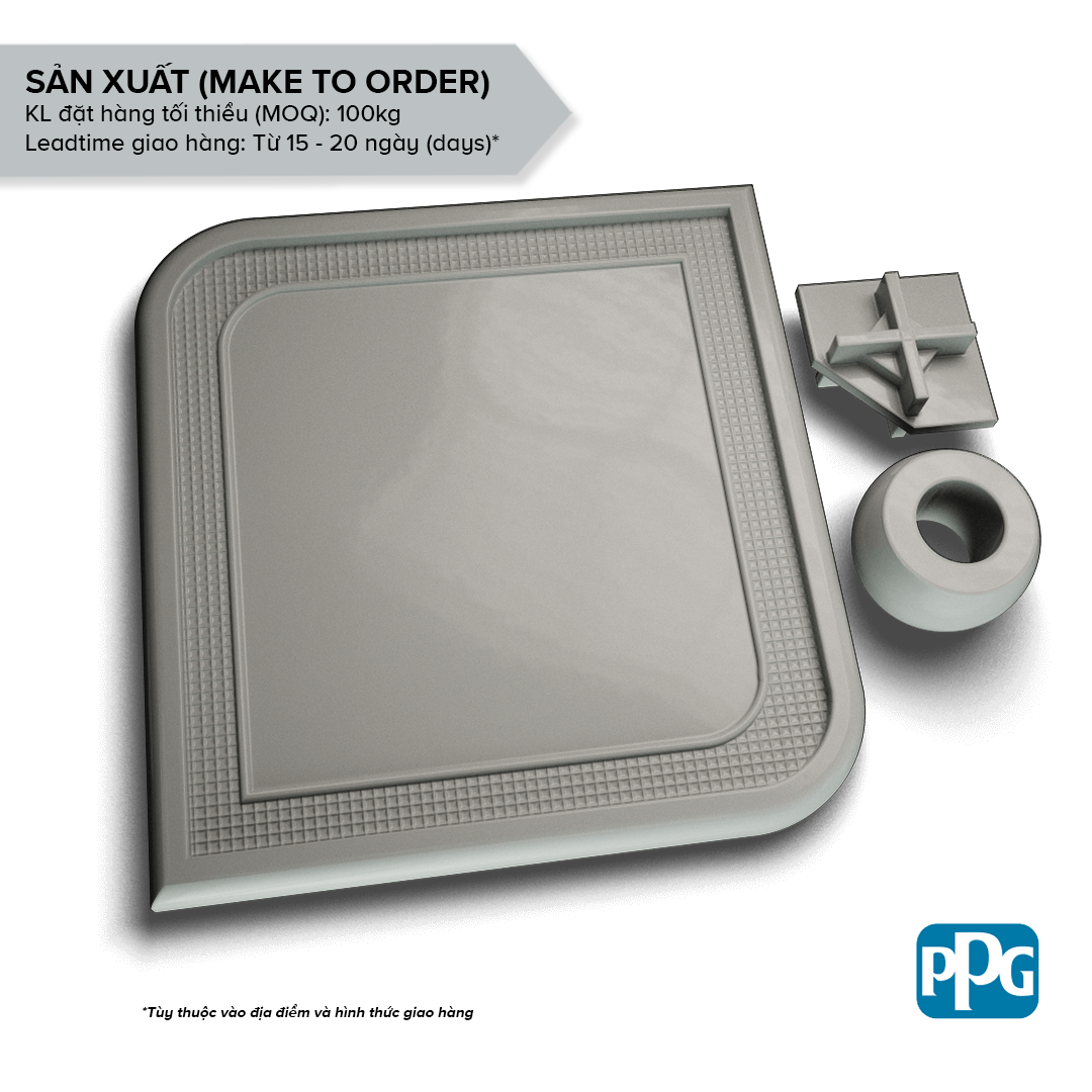 RAL7042 Sơn bột PPG ENVIROCRON™ Xám bề mặt Láng bóng Vừa PCSV-700461 ...