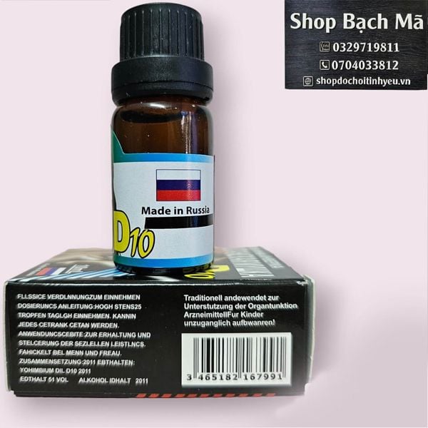 Thuốc kích dục nữ D10 của Nga cực mạnh chính hãng – Shop Đồ Chơi Tình Yêu Bạch Mã