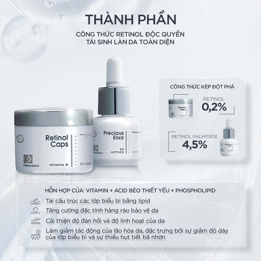 Bộ retinol trẻ hóa da cao cấp độc đáo Frezyderm Age Repair Set