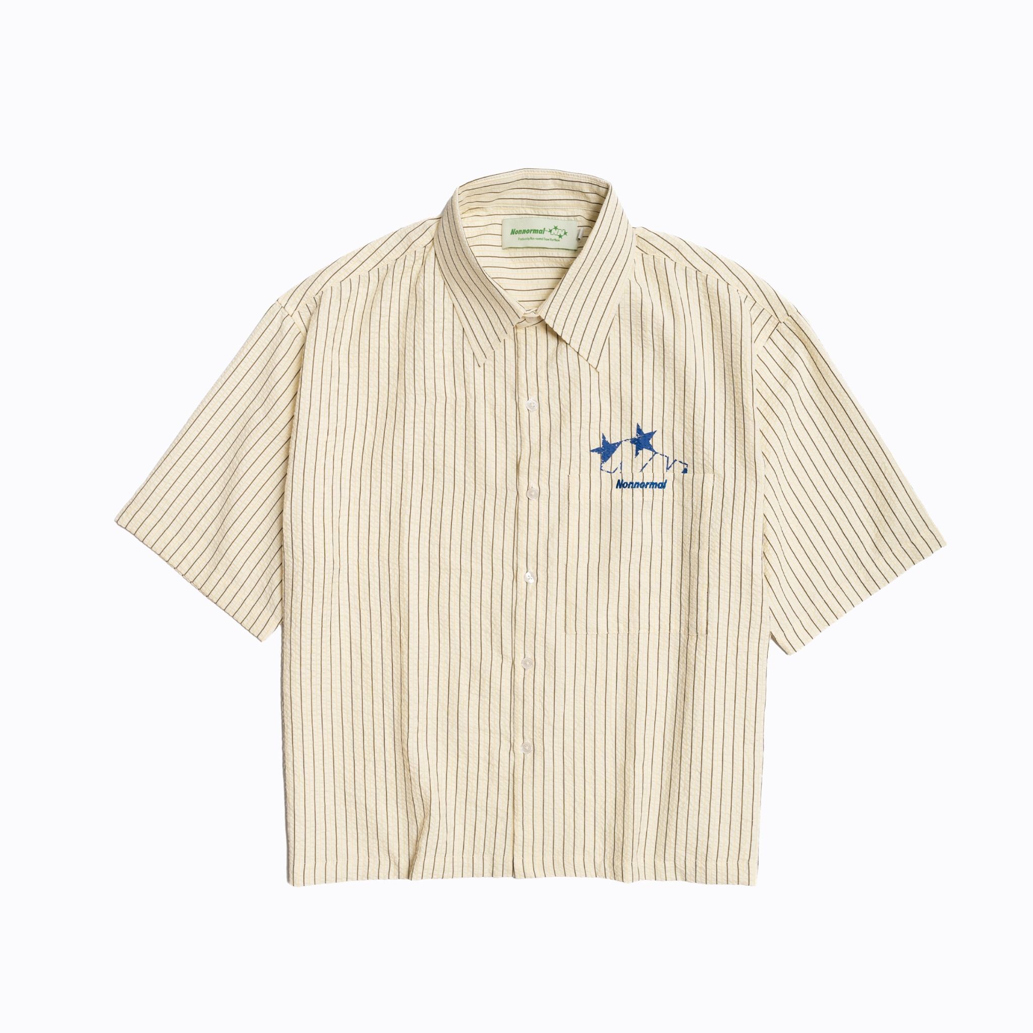 BOXY STRIPED SHIRT - YELLOW – Nonnormal Studio