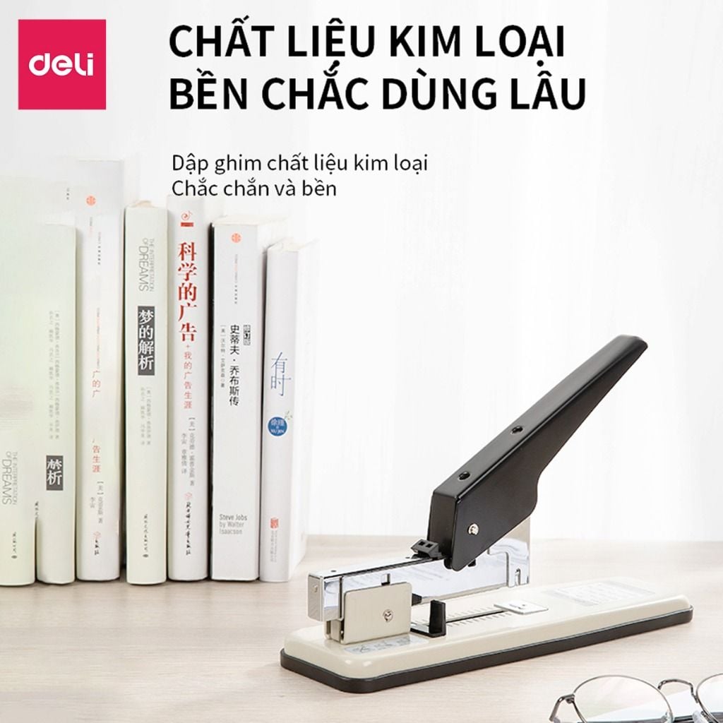 Dập ghim trung Delli 0390 (80 TỜ) – Văn phòng phẩm Hưng Nghĩa