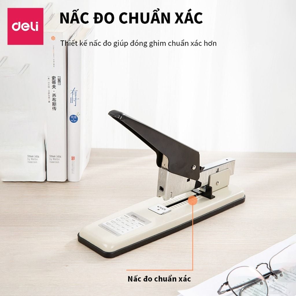 Dập ghim trung Delli 0390 (80 TỜ) – Văn phòng phẩm Hưng Nghĩa