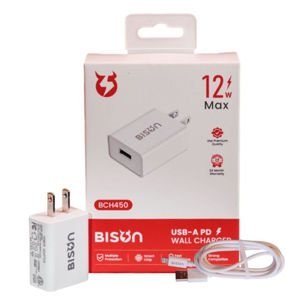 Combo củ cáp sạc 12W Bison USB (Type-A) to Lightning dây dài 1m2 - MR ...