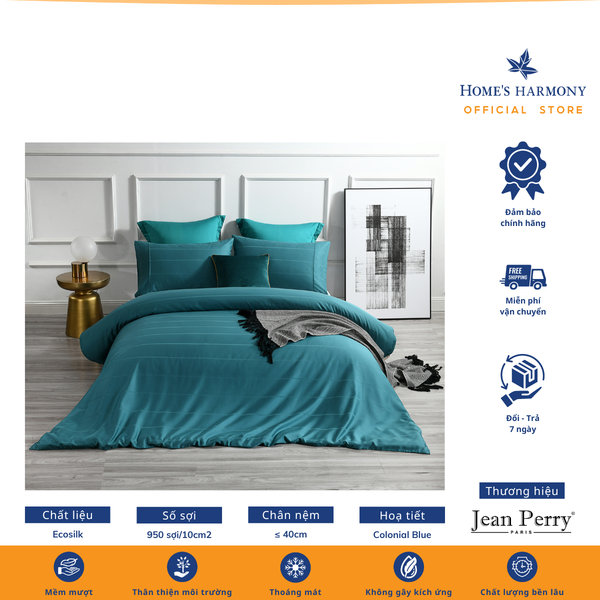 Bộ drap, áo gối kèm vỏ mền Ecosilk Jean Perry Lowen – Home’s Harmony ...
