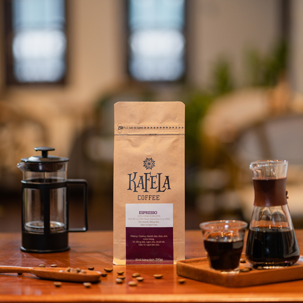 Cà phê hạt Espresso Fine Robusta - 250g – Kafela Coffee