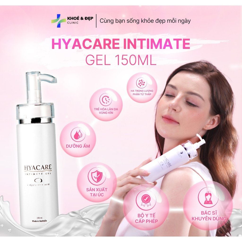 Gel Dưỡng Trẻ Hóa Vùng Kín Hyacare Intimate Gel 150ml – KHOẺ & ĐẸP CLINIC