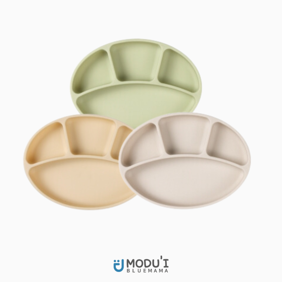 KHAY ĂN DẶM CHIA 4 NGĂN BLUEMAMA MODUI - MADE IN KOREA – HOMENAY