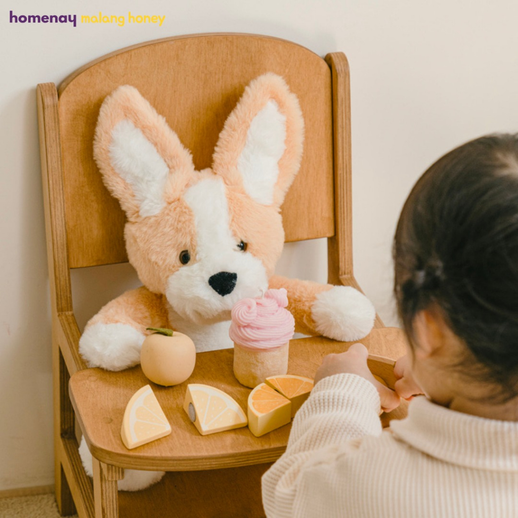 Gấu bông ú hoà tai gập có thể ghi âm, phát nhạc vui nhộn và nhại giọng – HOMENAY