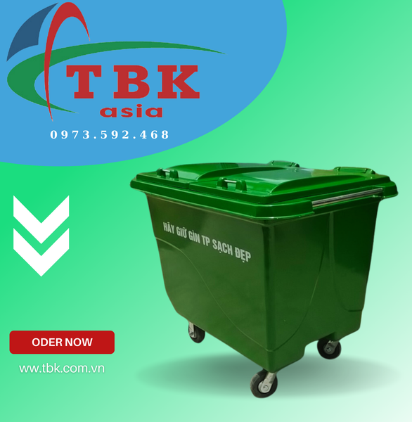 Thùng rác 660L Composite – TBKASIA