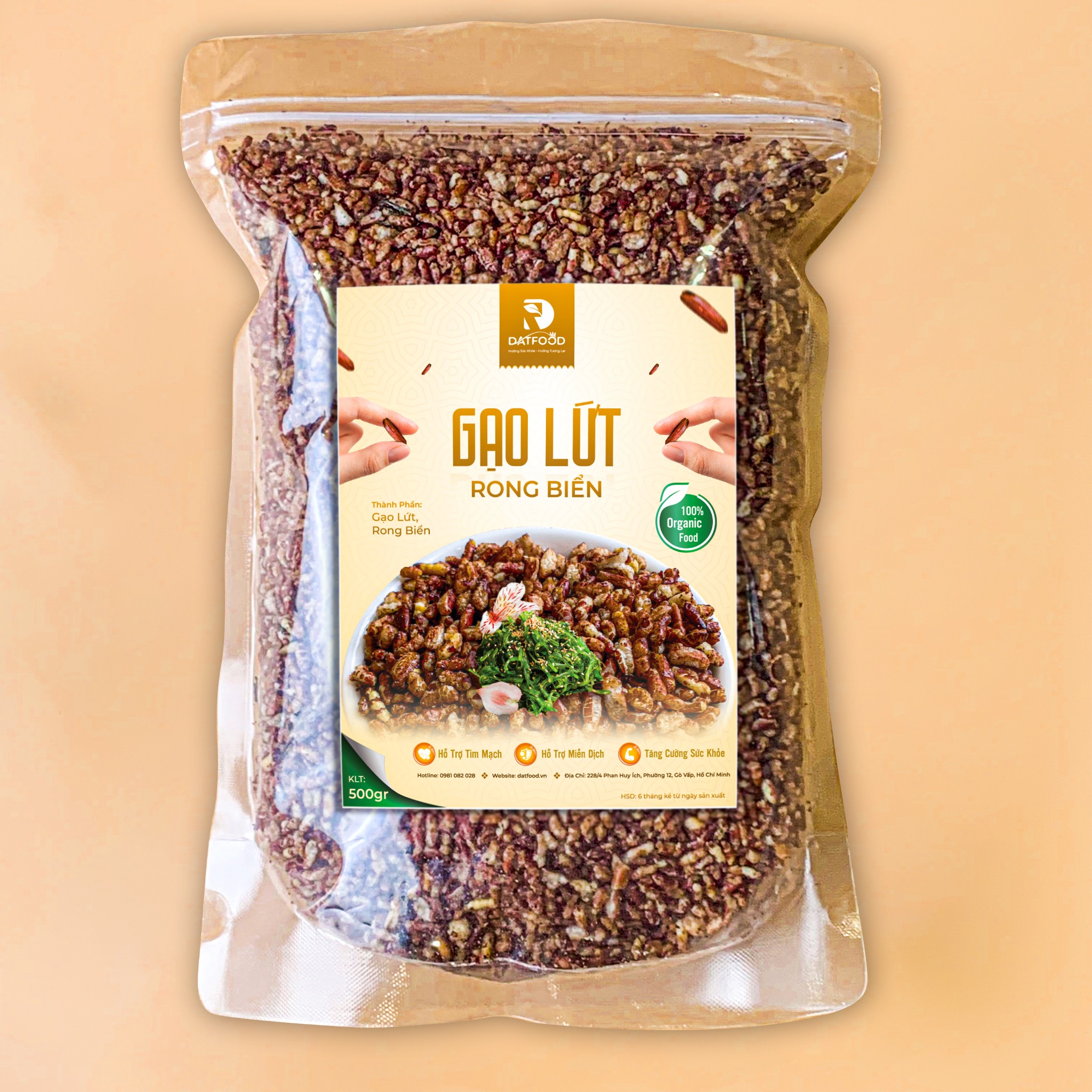 Gạo lứt sấy rong biển ăn liền thơm ngon – Đạt Food