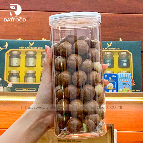 Hạt Macca nứt vỏ sấy nguyên vị hũ 500g Đạt Food