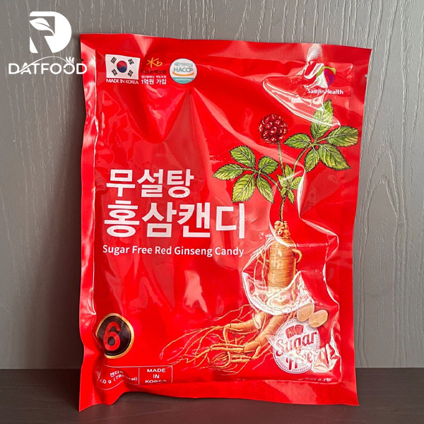 Kẹo sâm không đường Samjin Hàn Quốc gói 200g – Đạt Food